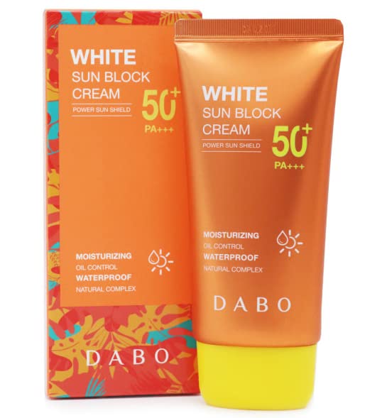 White Sun Block Cream SPF50+ PA+++ 70ml Waterproof & Oil Control - Best ...